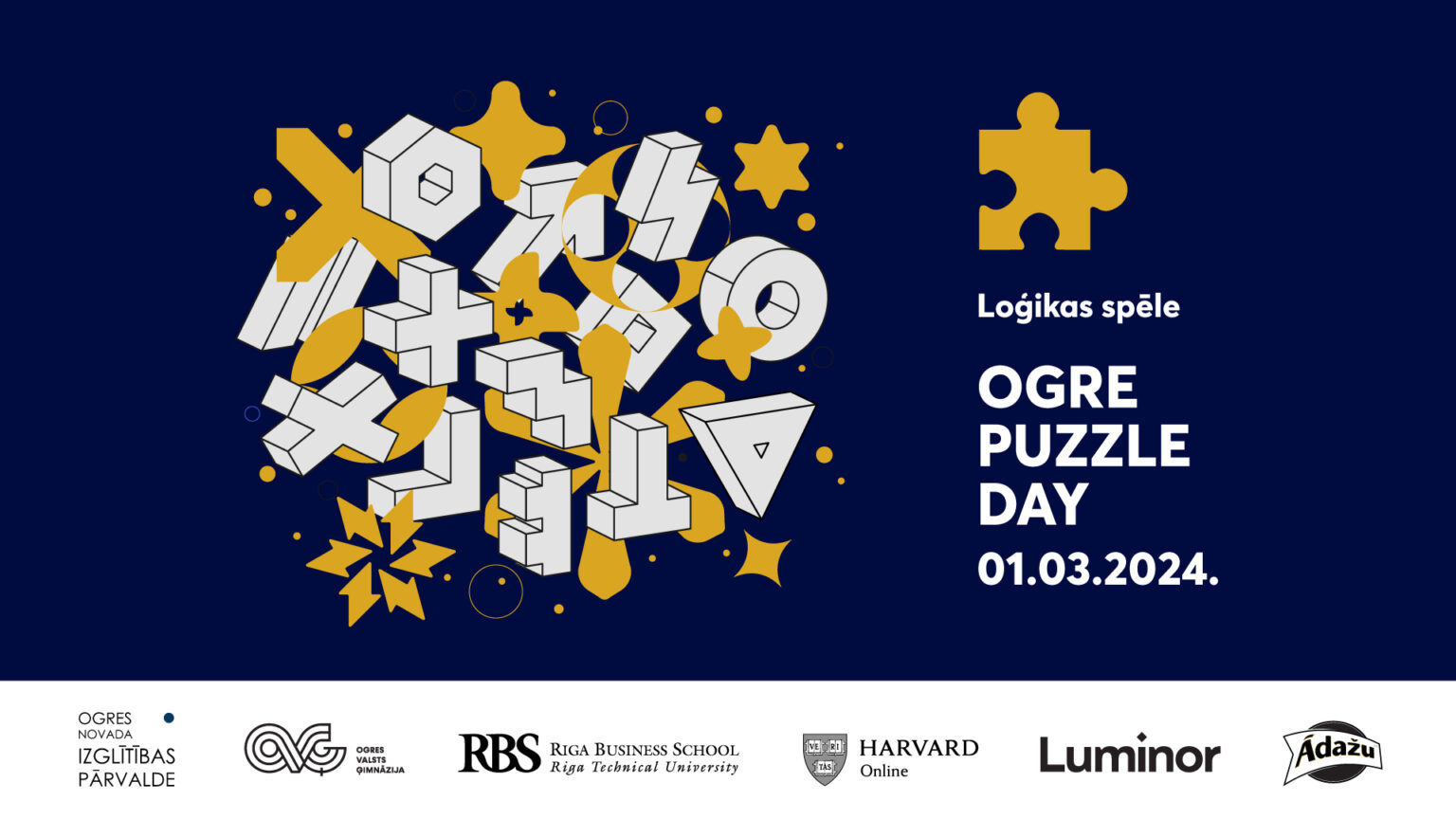 Loģikas spēlē “Ogre Puzzle Day” sacentīsies 100 vidusskolēni – Ogres ...